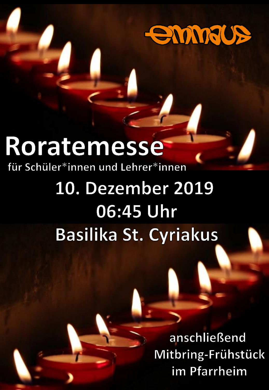 Auszeit im Advent & Roratemesse – Eichsfeld-Gymnasium Duderstadt